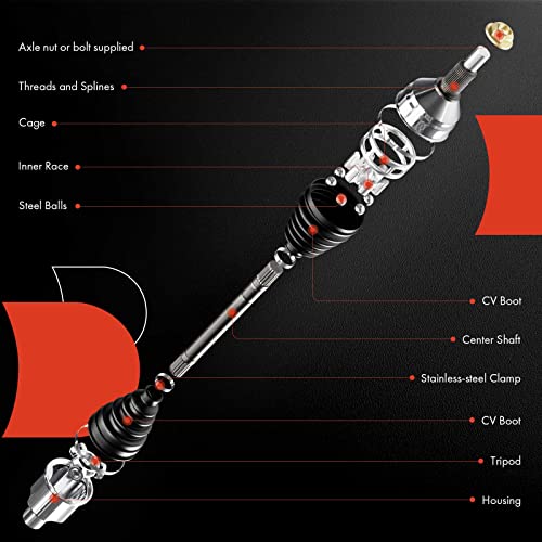 A-Premium CV Axle Shaft Assembly Compatible with Audi A4 2000 2001 2002, Manual Transmission, Front Left and Right