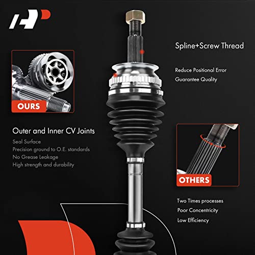 A-Premium CV Axle Shaft Assembly Compatible with Audi A4 2000 2001 2002, Manual Transmission, Front Left and Right