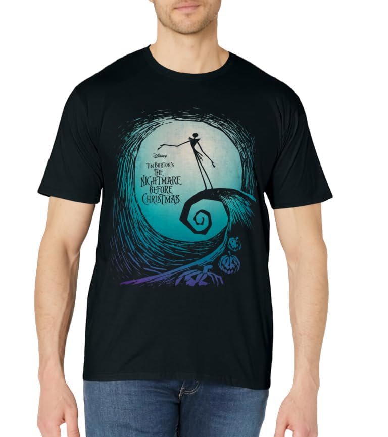 Disney Nightmare Before Christmas Jack Movie Logo T-Shirt