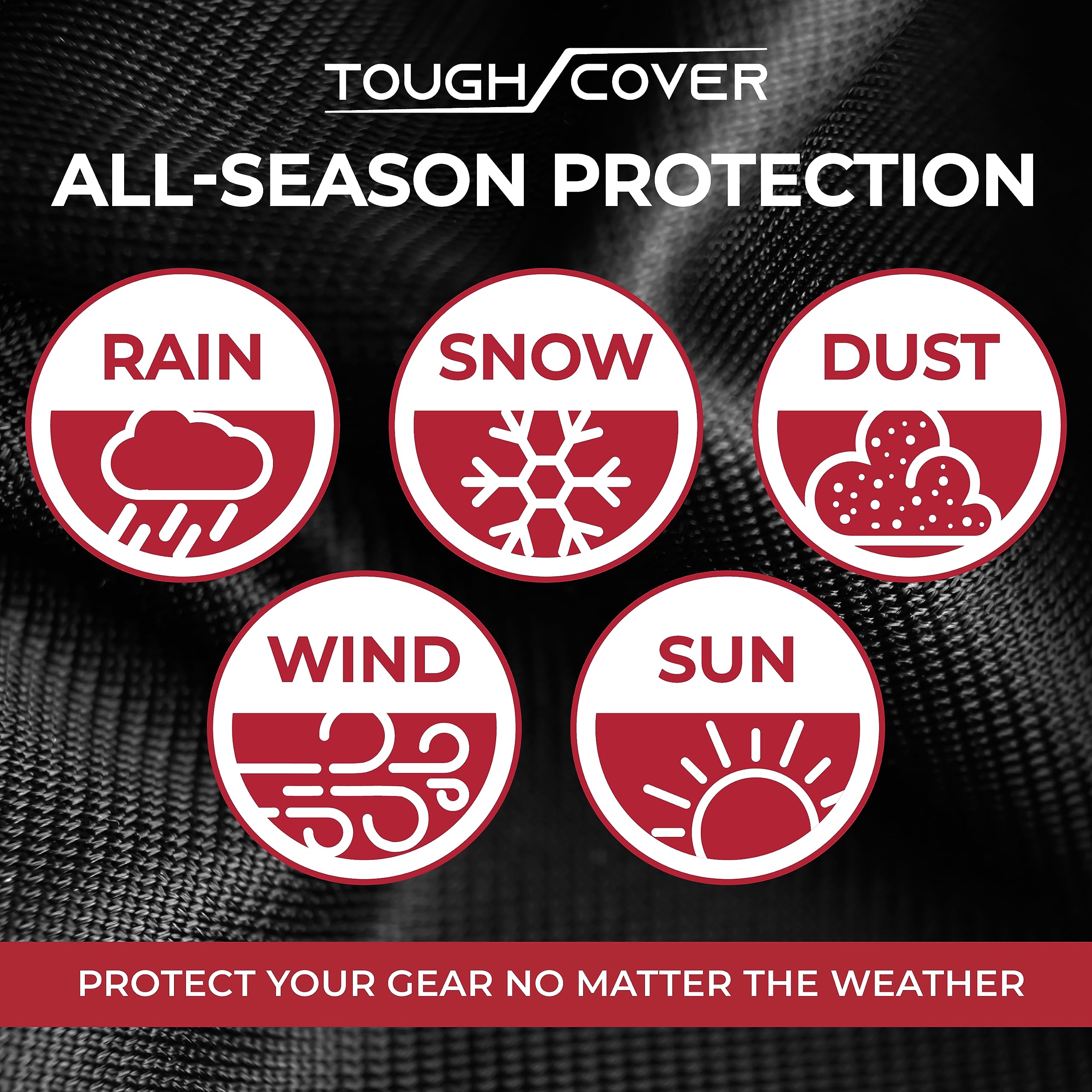 Tough Cover Zero-Turn Mower Cover, Heavy Duty Basic Edition, Certified Waterproof, 210D Marine Grade Fabric, Universal Fit, Outdoor Protection