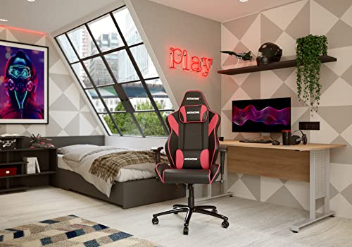 AKRacing Core Series LX Plus Gaming Chair - PU Leather with Steel Frame, Ergonomic, High Backrest, Recliner, Swivel, Tilt, Rocker & Seat Height Adjustment Mechanisms, 5/10 Warranty, Red