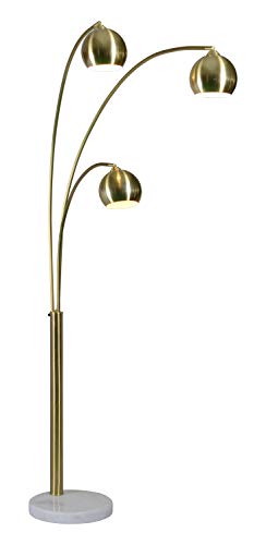 Ren-Wil Thatcher Floor Lamp Large Satin Brass