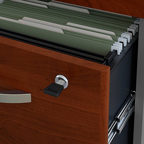Bush Business Furniture SRC125HCSU Desk, Hansen Cherry/Graphite Gray