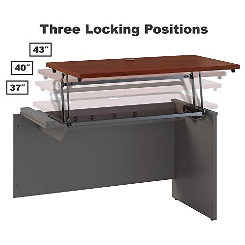 Bush Business Furniture SRC125HCSU Desk, Hansen Cherry/Graphite Gray