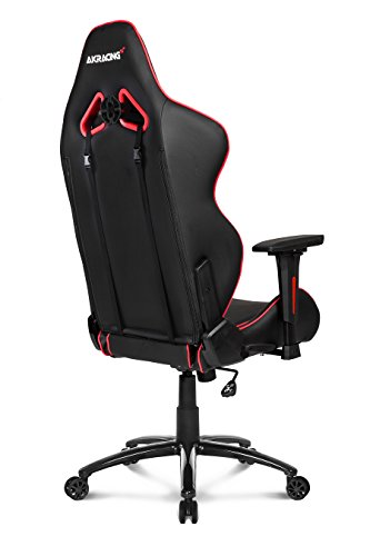 AKRacing Core Series LX Plus Gaming Chair - PU Leather with Steel Frame, Ergonomic, High Backrest, Recliner, Swivel, Tilt, Rocker & Seat Height Adjustment Mechanisms, 5/10 Warranty, Red