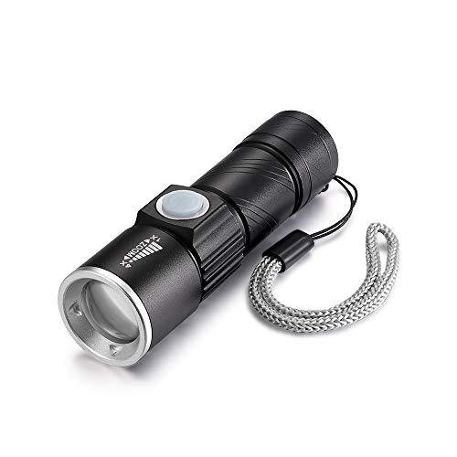 DARKBEAM UV Light Rechargeable USB Flashlight 395nm Blacklight Ultraviolet Wood's Lamp LED Portable Mini Handheld Pocket Torch Detector for Dog Urine Pet Stains Anti-counterfeiting, Resin Curing