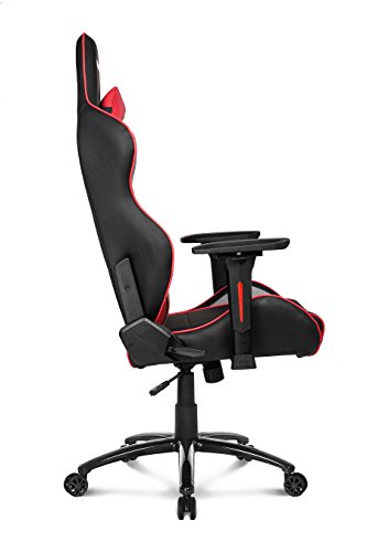 AKRacing Core Series LX Plus Gaming Chair - PU Leather with Steel Frame, Ergonomic, High Backrest, Recliner, Swivel, Tilt, Rocker & Seat Height Adjustment Mechanisms, 5/10 Warranty, Red
