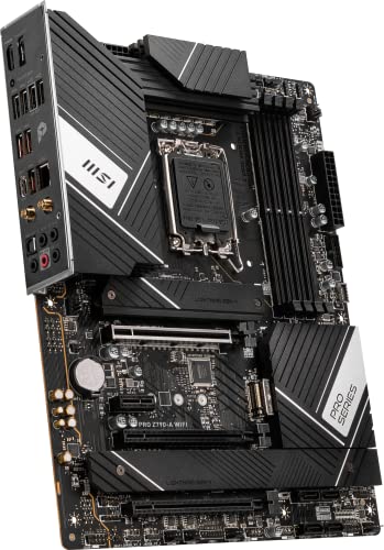 MSI PRO Z790-A WiFi ProSeries Motherboard (Supports 12th/13th Gen Intel Processors, LGA 1700, DDR5, PCIe 5.0, M.2, 2.5Gbps LAN, USB 3.2 Gen2, Wi-Fi 6E, ATX)