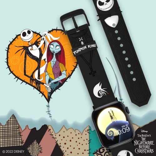 The Nightmare Before Christmas Smartwatch Band Collection - Officially Licensed, Compatible with Every Size & Series of Apple Watch (not included)