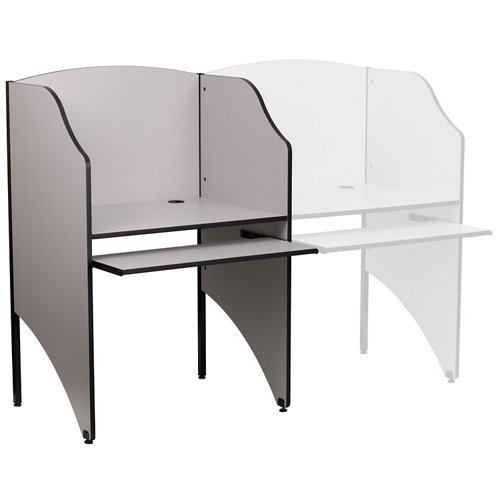 Flash Furniture Starter Study Carrel in Oak Finish