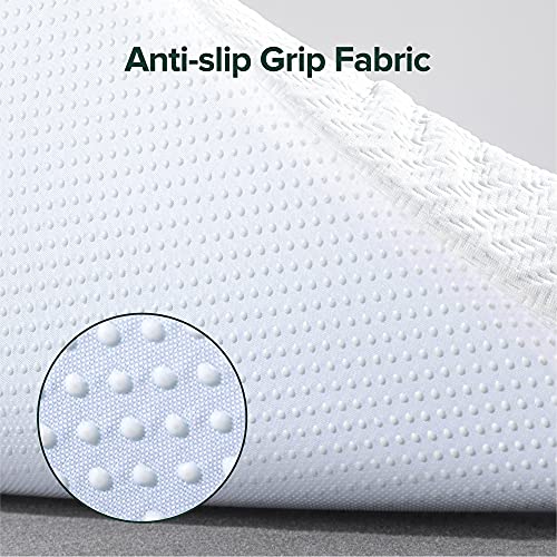 ZINUS 2 Inch Ultra Cooling Gel Memory Foam Mattress Topper with Cooling Cover/CertiPUR-US Certified, Queen