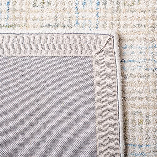 SAFAVIEH Abstract Collection 8' x 10' Ivory/Beige ABT656A Handmade Premium Wool Area Rug