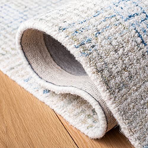 SAFAVIEH Abstract Collection 8' x 10' Ivory/Beige ABT656A Handmade Premium Wool Area Rug