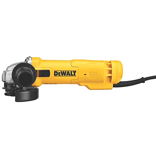 DEWALT Angle Grinder Tool, 4-1/2-Inch, Slide Switch, 11-Amp (DWE4214) , Yellow