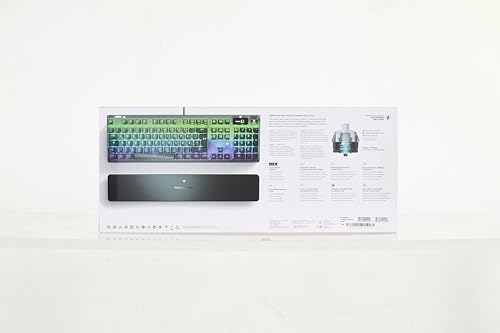 SteelSeries Apex Pro Mechanical Gaming Keyboard, Adjustable Actuation Switches, OLED Display, Red Switches, French AZERTY Layout