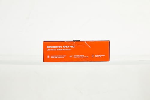 SteelSeries Apex Pro Mechanical Gaming Keyboard, Adjustable Actuation Switches, OLED Display, Red Switches, French AZERTY Layout