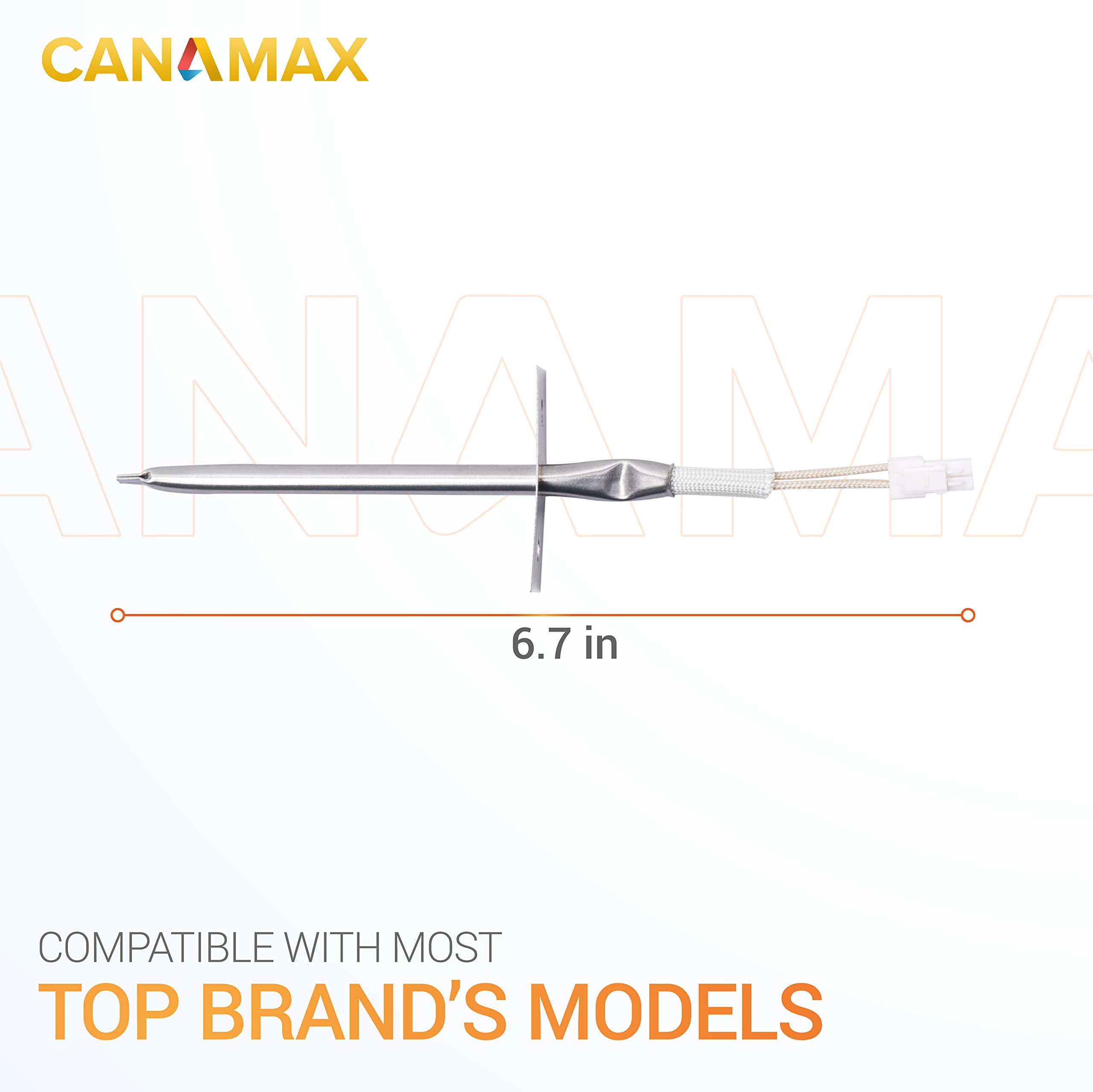 Canamax W10131825 Oven Temperature Sensor - Compatible with Whirlpool Maytag KitchenAid - Replaces WPW10131825 4455636 WPW10131825VP PS11748765