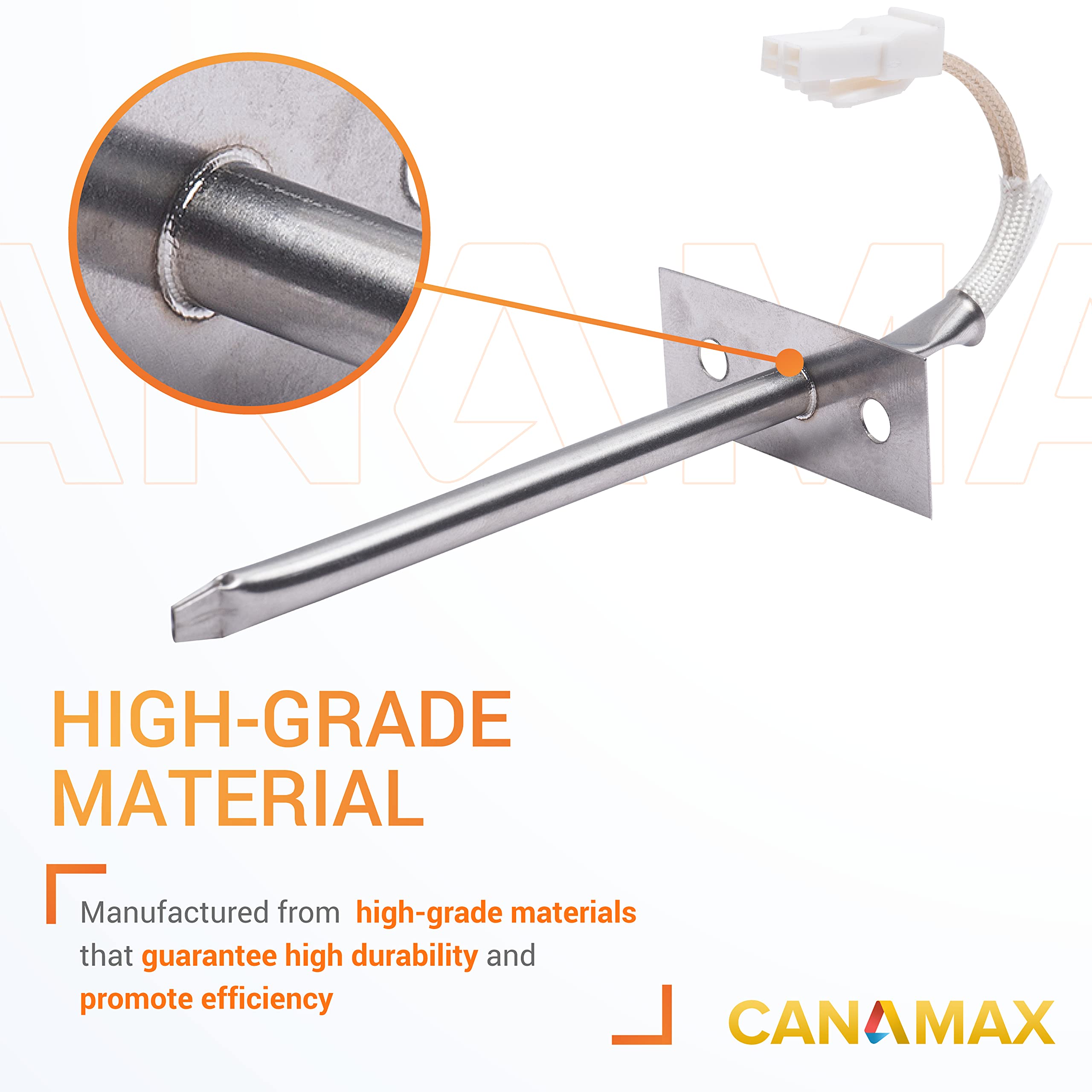 Canamax W10131825 Oven Temperature Sensor - Compatible with Whirlpool Maytag KitchenAid - Replaces WPW10131825 4455636 WPW10131825VP PS11748765