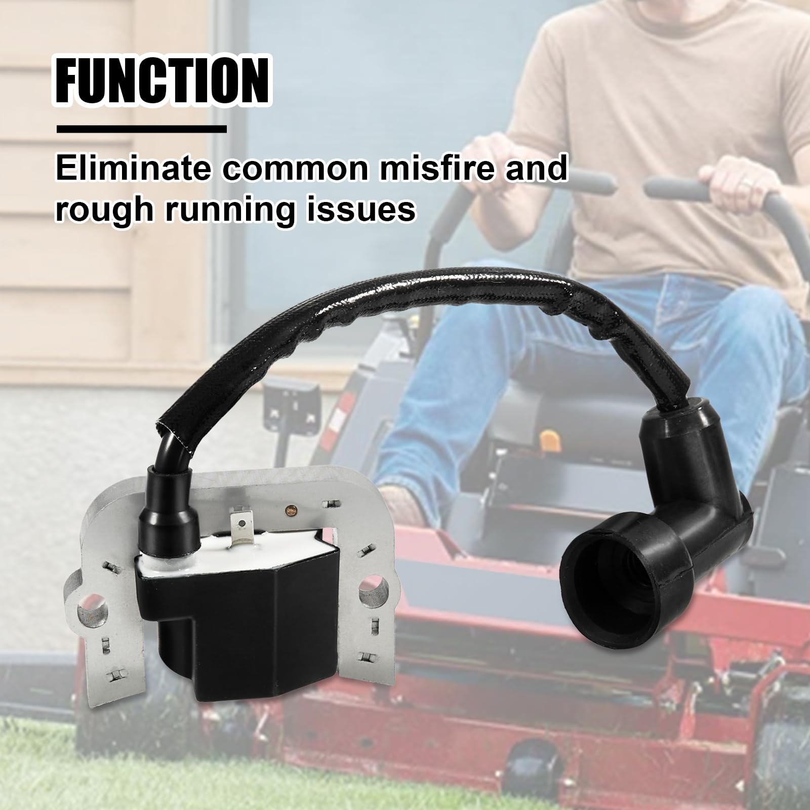TEMSONE 136-7883 2pcs Ignition Coil Module Compatible with Toro & Titan Exmark Series Riding Lawn Mowers Replace# 139-0720 127-9216