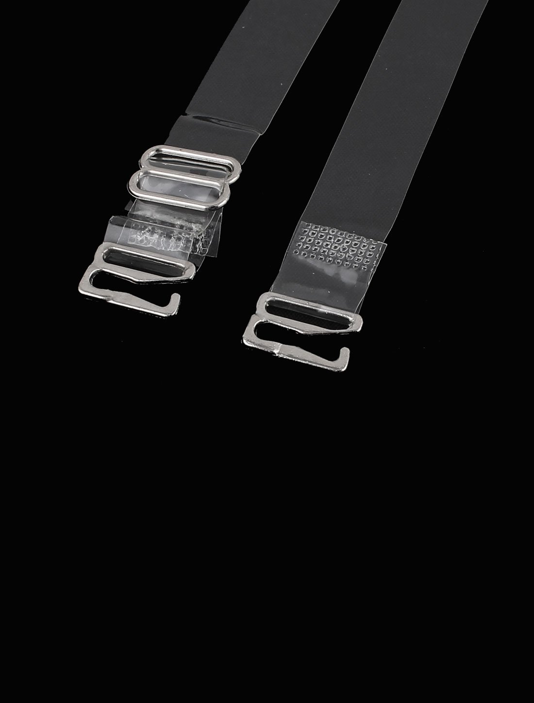 Allegra K 1Pair Non-Slip Clear Bra Straps Replacement Invisible Transparent Bra Shoulder Straps Width: 1.0cm/ 3/8" Clear-Silver Buckle