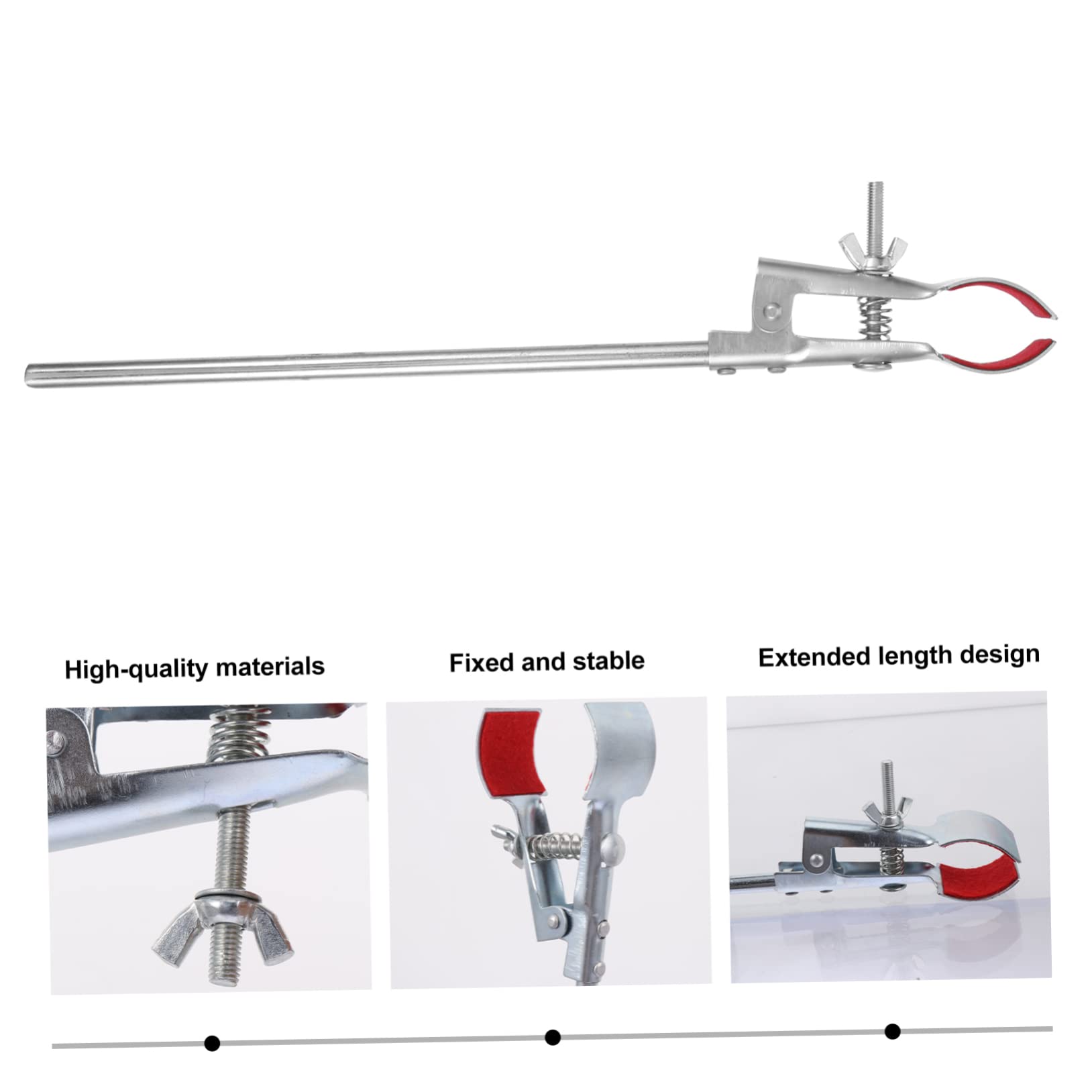 1pc Universal Flask Clamp Laboratory Flask Clip Laboratory Accessory Beaker Clamp Flask Clamp Holder Laboratory Supplies Test Tube Clamp Beaker Clip Chemical Experiment Equipment
