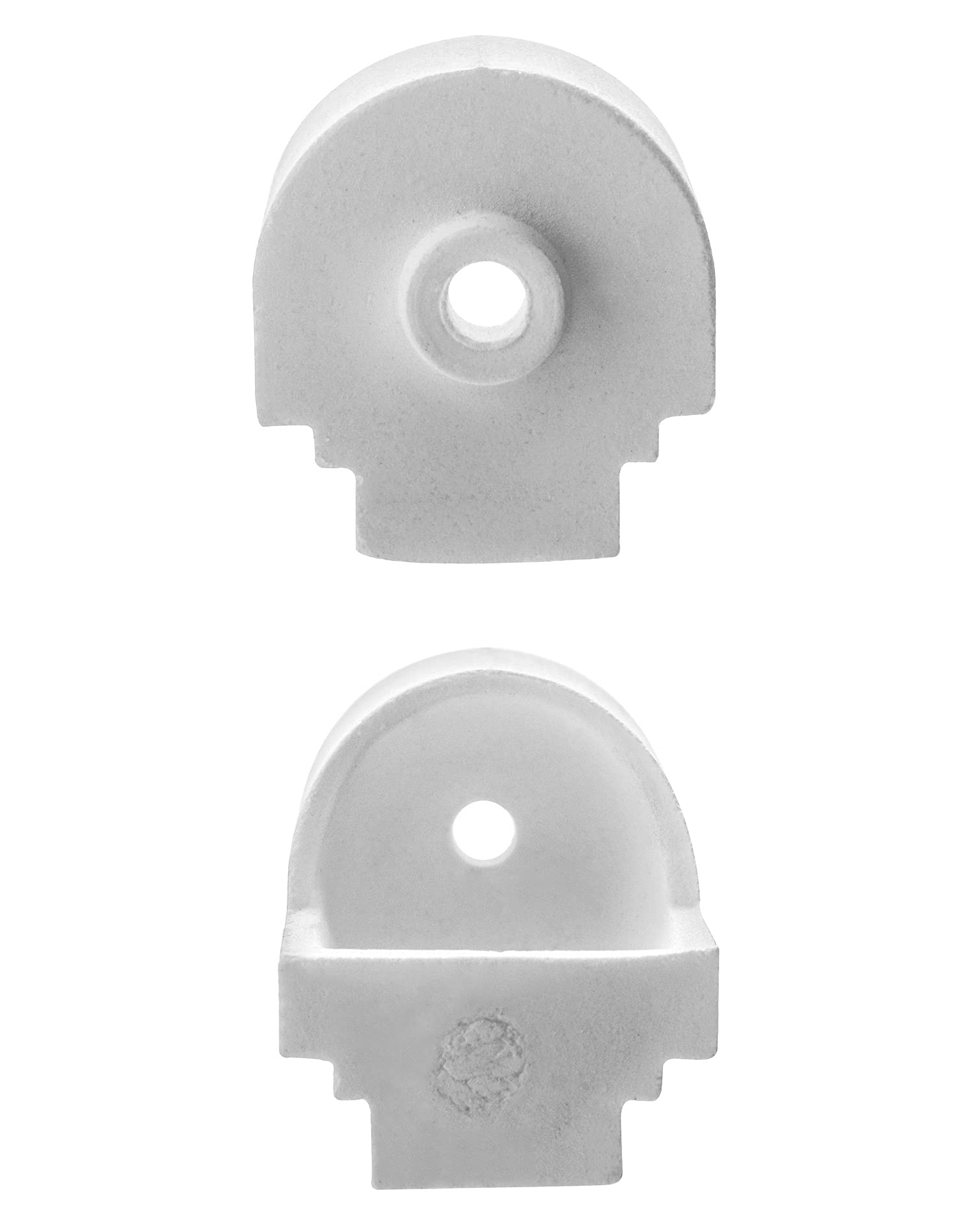 QWORK Centrifugal Casting Crucible, 2 Pack Zirconia Casting Cup Machine Crucible Hooded for Dental Lab, Over 200 Times of Use
