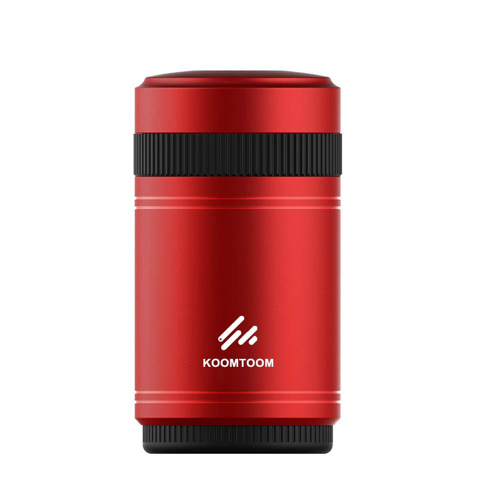 KOOMTOOM Car Cup Holder Tissues Tube Holder Box Alloy Tissues Storage Detachable Easy Cleaning 5.23" * 2.83"(H*D) for BMW 3 Series /5 Series /7 Series /X1/X3/X5/X6 / Lexus RX300 etc (Christmas Red)