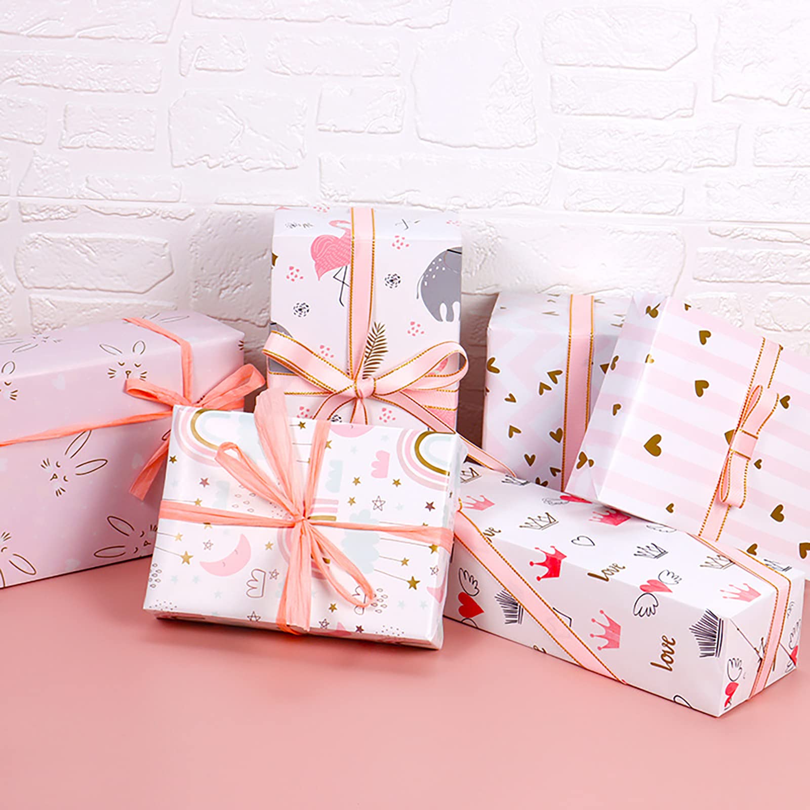 Buperor Black 28 Feet Gift Wrapping Paper Roll,Wedding Christmas Halloween Happy Birthday Gift Wrap,17 inches x 28 Feet Art Paper