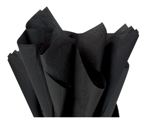 Flexicore Packaging | Gift Wrap Tissue Paper | Size: 15x20 | Acid Free (Black, 100 Sheets)