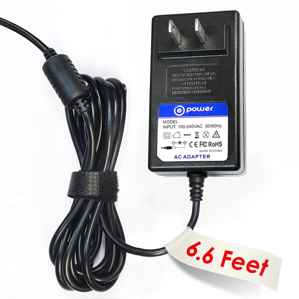 T POWER AC Adapter 6.6ft Cord for ZAQ Noor,Allay, Dew,Galaxy Mirage LiteMist Aromatherapy Essential Oil Diffuser Power Supply Cord Charger