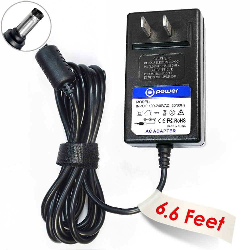 T POWER AC Adapter 6.6ft Cord for ZAQ Noor,Allay, Dew,Galaxy Mirage LiteMist Aromatherapy Essential Oil Diffuser Power Supply Cord Charger