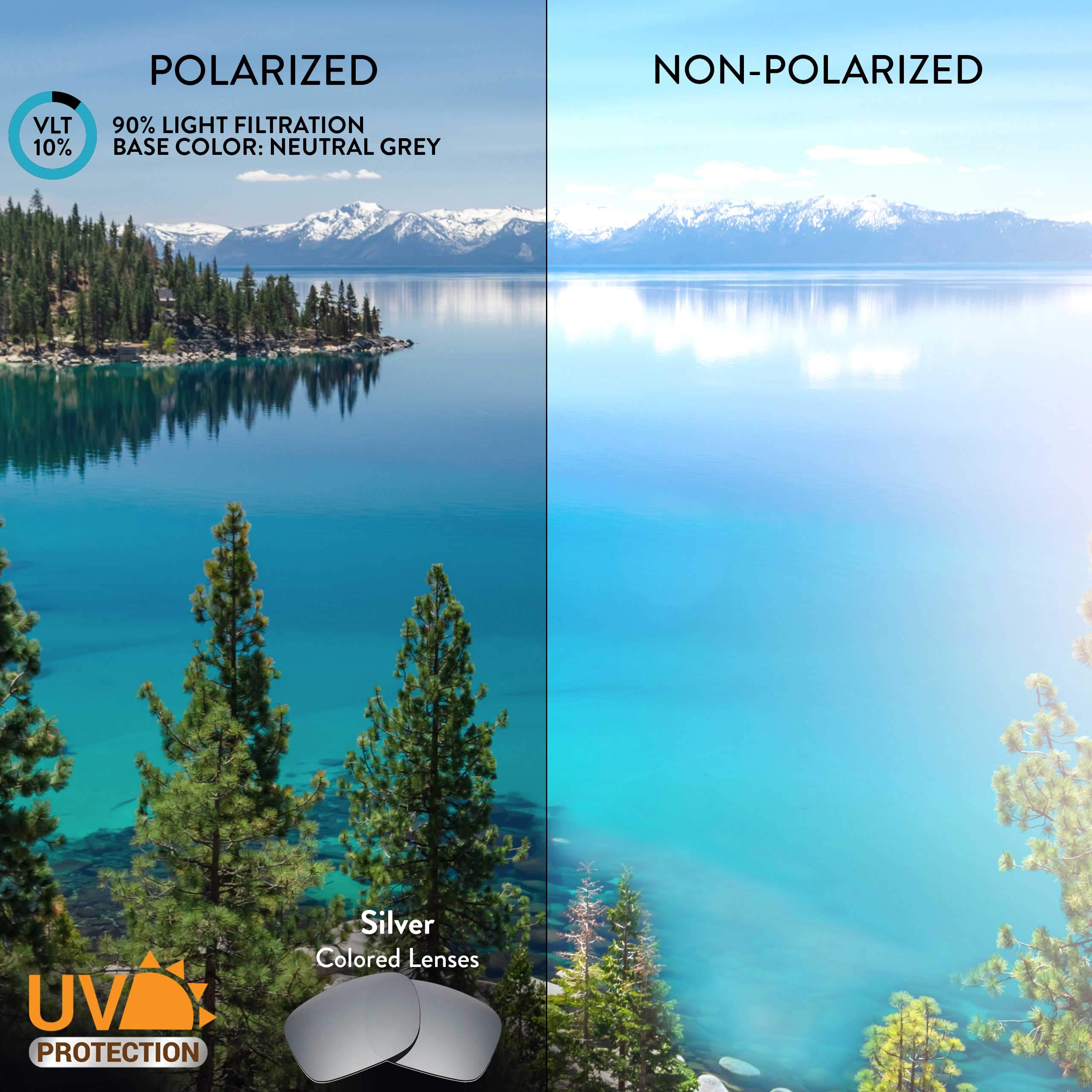 APEX Polarized PRO Replacement Lenses for Maui Jim Byron Bay MJ746 Sunglasses (Silver)