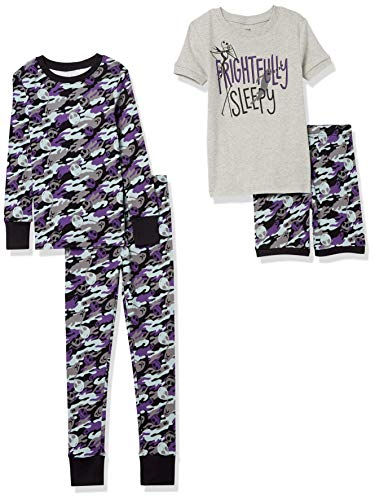 Amazon Essentials Disney | Marvel | Star Wars Boys' Pajama Set (Previously Spotted Zebra), Pack of 2, Nightmare Spirit, 6-7