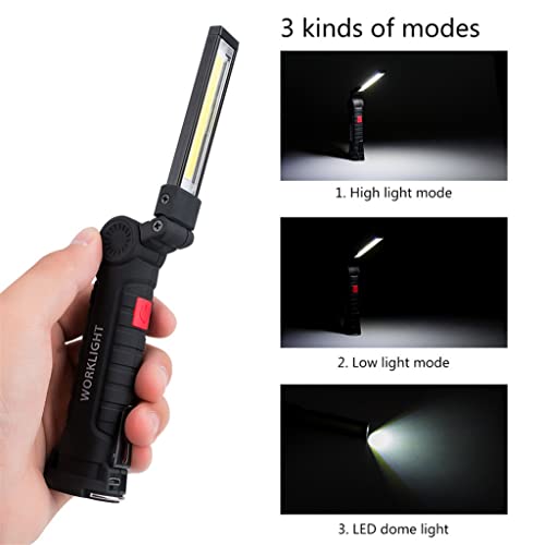 LED Flashlight Portable USB Working Light Torch Lanterna Hanging Lamp