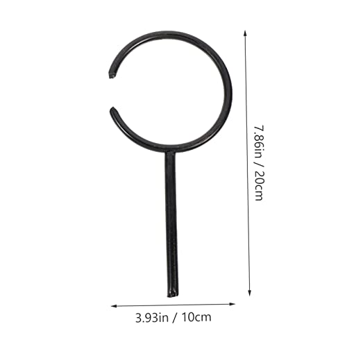 ULTECHNOVO 3pcs Experimental Instrument Accessories Lab Support Rings Metal Brackets Stainless Steel Lab Closed Ring Flask clamp Trumpet Accessories Labs Iron Ring Test Tube clamp Large
