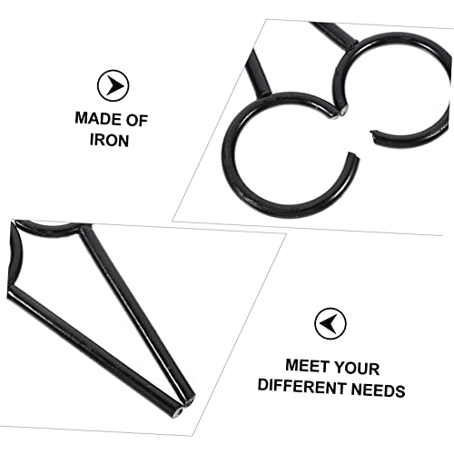 ULTECHNOVO 3pcs Experimental Instrument Accessories Lab Support Rings Metal Brackets Stainless Steel Lab Closed Ring Flask clamp Trumpet Accessories Labs Iron Ring Test Tube clamp Large