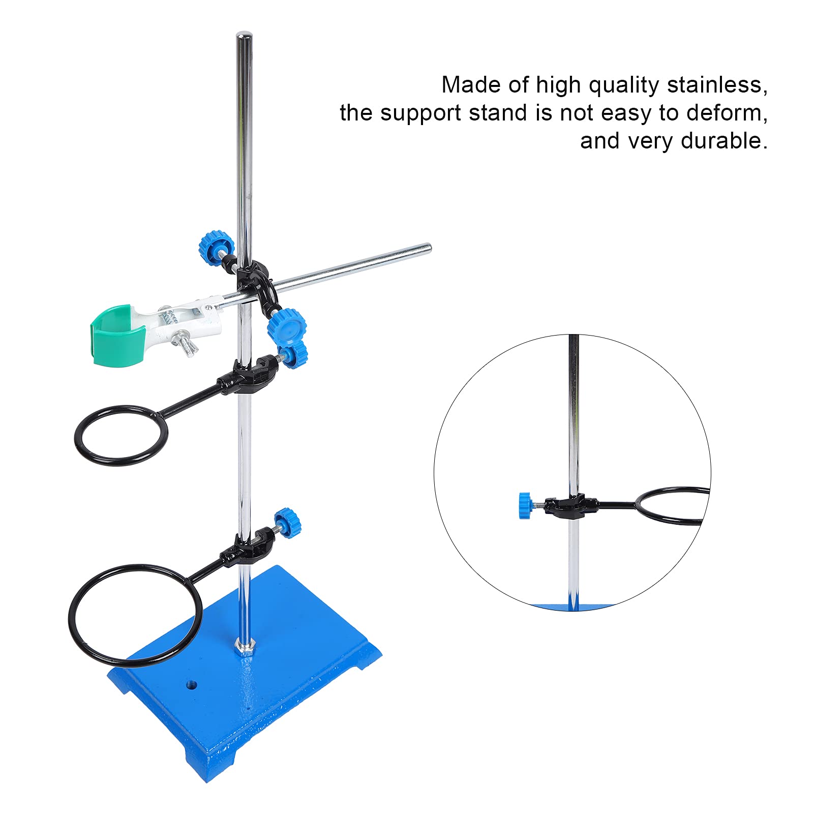 Laboratory Iron Stand, Lab Metal Support Stand High Reliability for Laboratory
