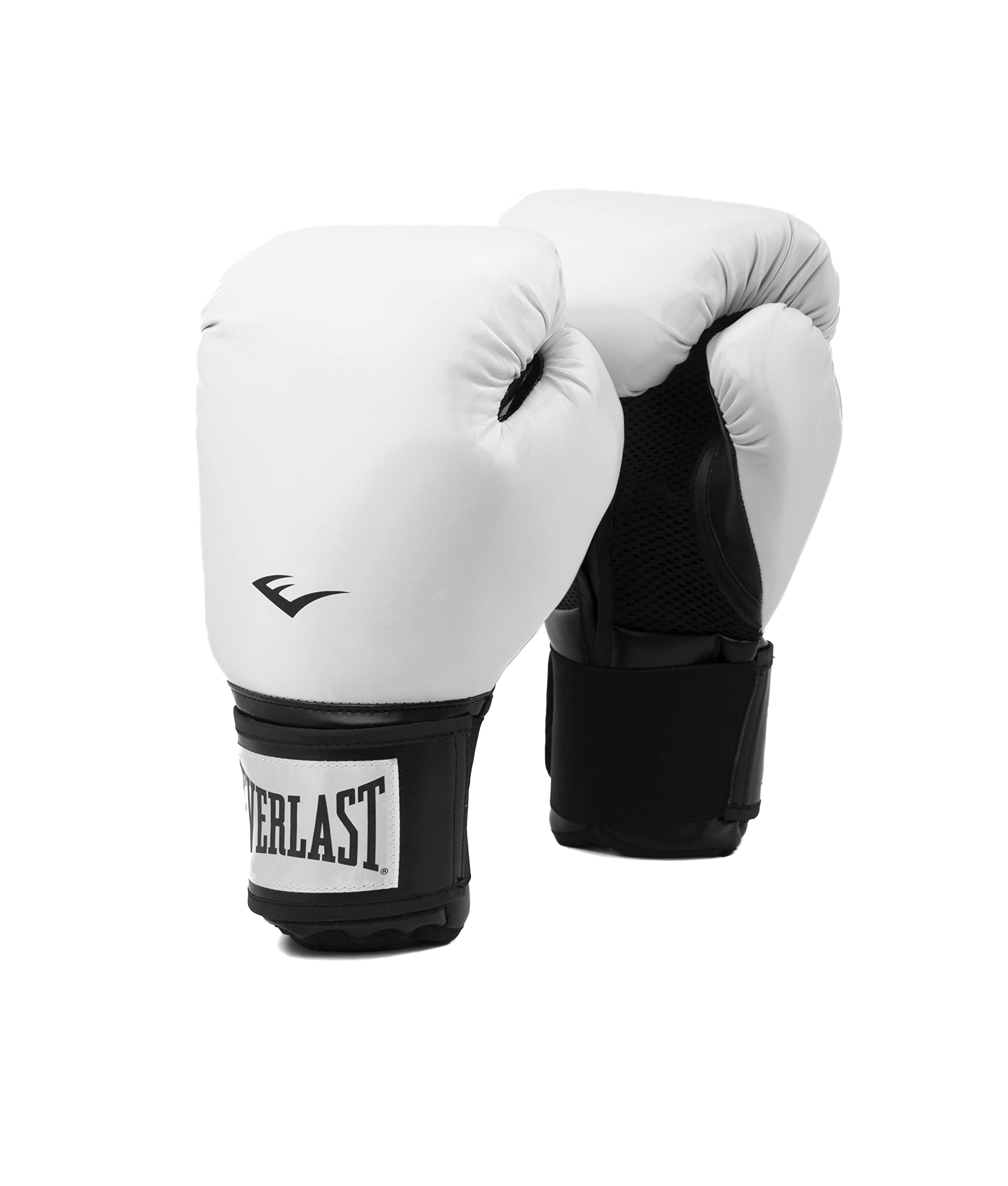Everlast Prostyle 2 Boxing Gloves, Entry Level Training Gloves for Men and Women, Secure Fit Hook and Loop Closure & Ventilation, Heavy Bag & Speedbag Training 12 oz (White)