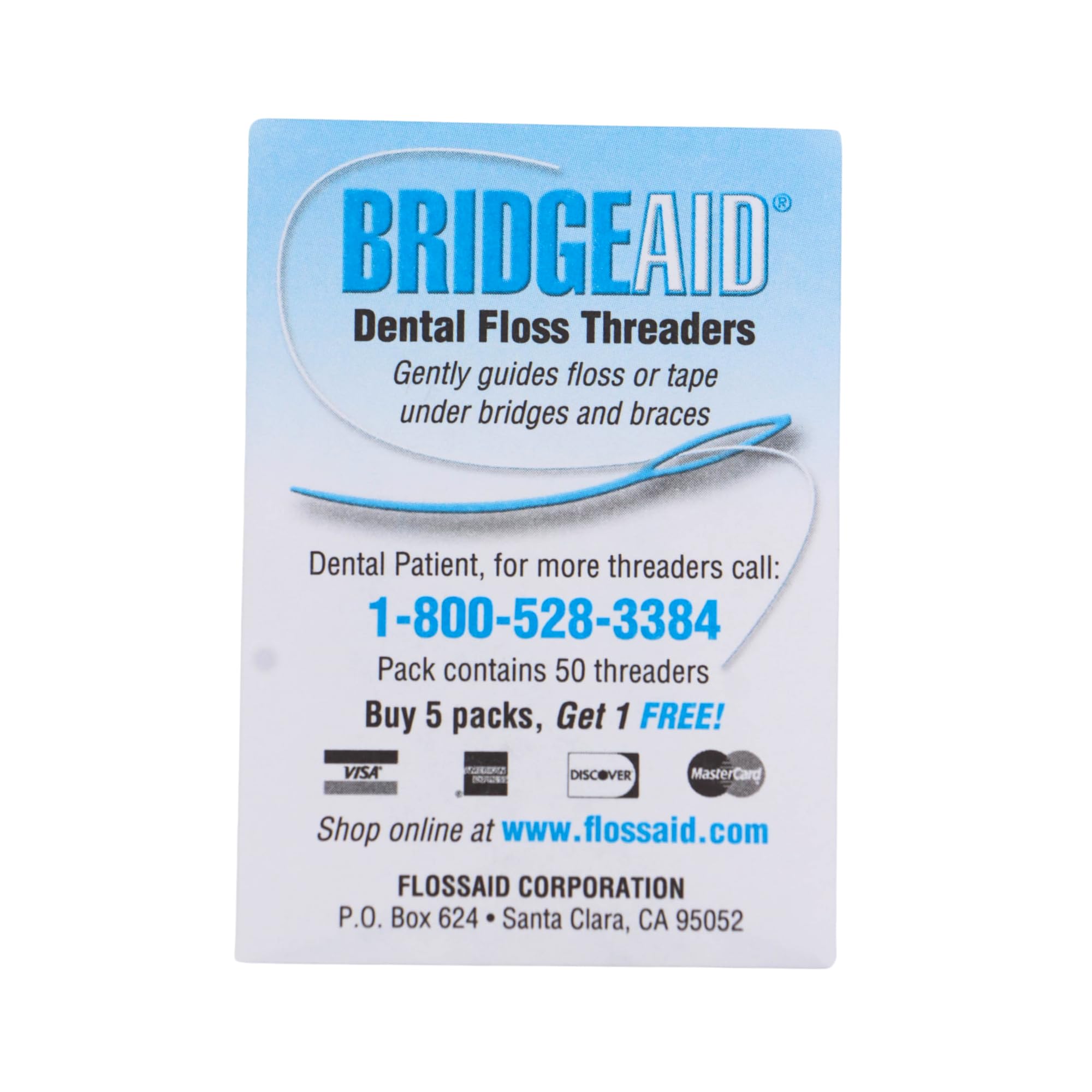 Floss Aid TDPS Bridge Aid Dental Floss Threader (Pack of 1000)