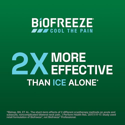 Biofreeze 11799-A Menthol Pain Relieving Gel, 32 fl oz, Arthritis, Simple Backaches and Joint Pain, Original Green Formula