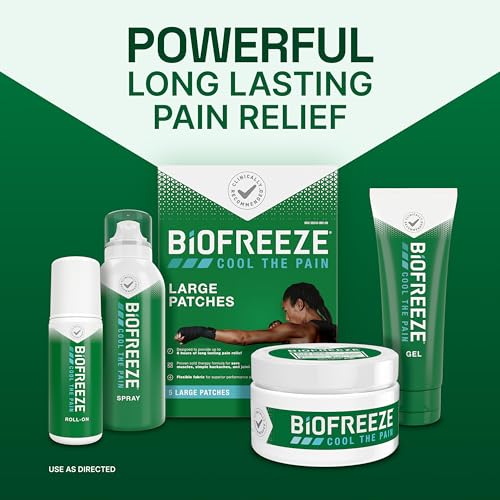 Biofreeze 11799-A Menthol Pain Relieving Gel, 32 fl oz, Arthritis, Simple Backaches and Joint Pain, Original Green Formula