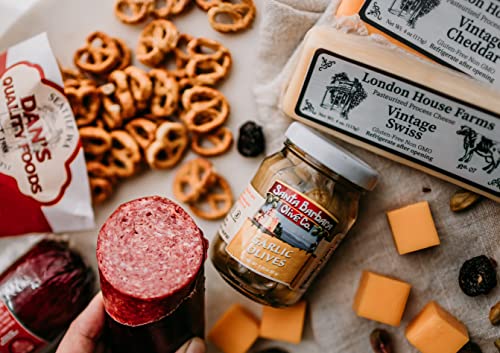 Dan the Sausageman's Sounder Gourmet Gift Box -Featuring Smoked Summer Sausage and Wisconsin Cheeses Retirement, Tenant, Contractor Appreciation Basket