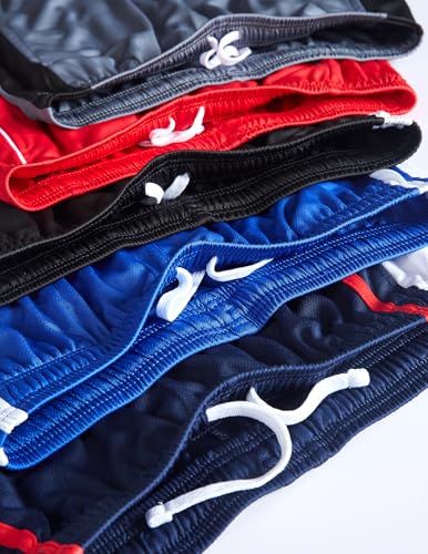 Liberty Imports 5 Pack Men's Quick Dry Athletic Basketball Shorts 9" Inseam with Pockets, Activewear for Workout Gym Running (Set 3, Medium)