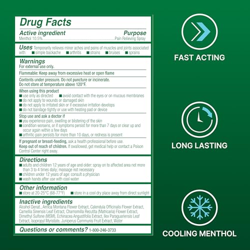 Biofreeze, Colorless, 4 Fl Oz (Pack of 3)