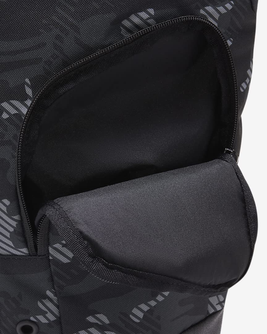 Nike Elite Pro Printed Basketball Backpack (32L) (Black/Black/White, One Size)