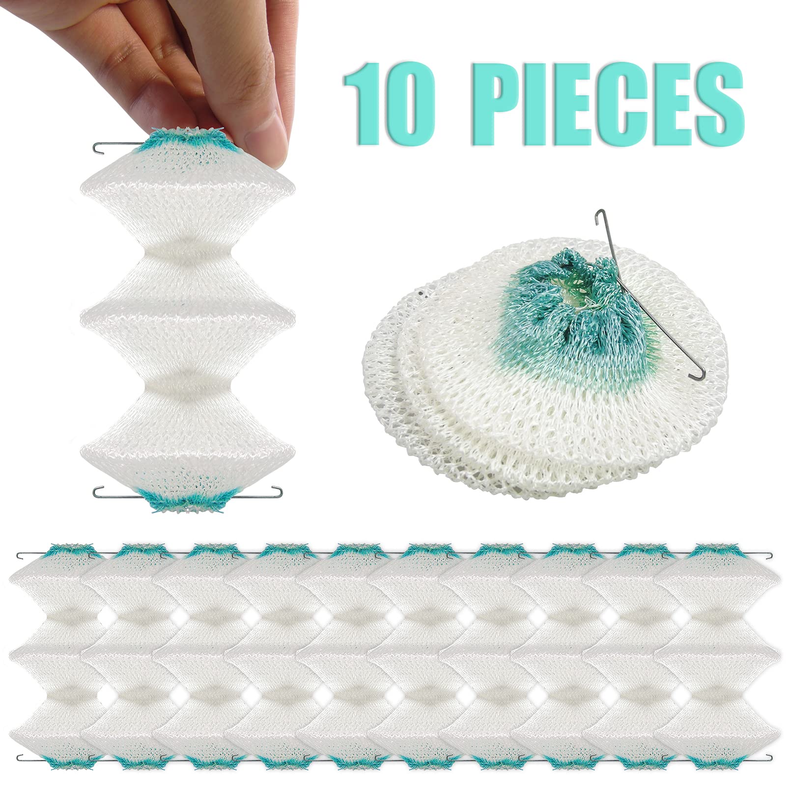 10 Pieces Lantern Mantles 3-Layer Gas Lamp Mantles Gas Lantern Mantles Propane Lantern Mantles Propane Lantern Mantles with 2 Install Clips Gas Lantern Covers Accordion Shape Mantles for Lantern