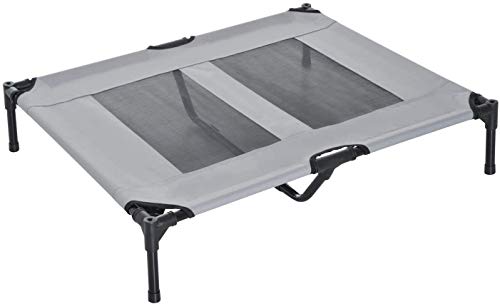 KINAMADE Elevated Pet Bed,Cooling Pet Cot for Large Medium Small Dog/Cat-Portable for Camping,Durable Frame with Breathable Mesh-Good for Summer Beach Sunbathing