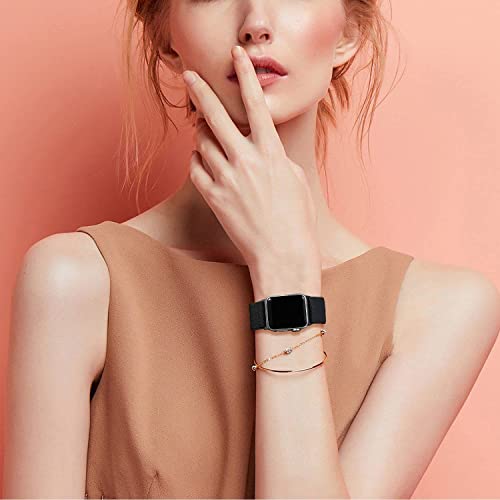 4 Pack Stretchy Nylon Bands Compatible with Apple Watch Band 38mm 40mm 41mm 42mm 44mm 45mm 49mm for Women Men, Elastic Solo Loop Adjustable Sport Braided Strap for iWatch Series 8 7 SE 6 5 4 3 2 1