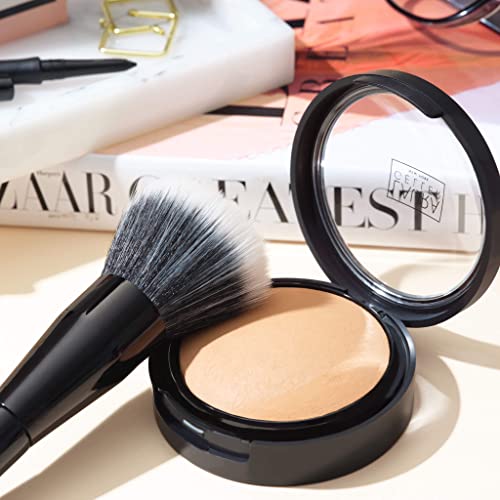 LAURA GELLER NEW YORK Baked Double Take Powder Foundation - Fair - Buildable Medium to Full Coverage - Matte Finish