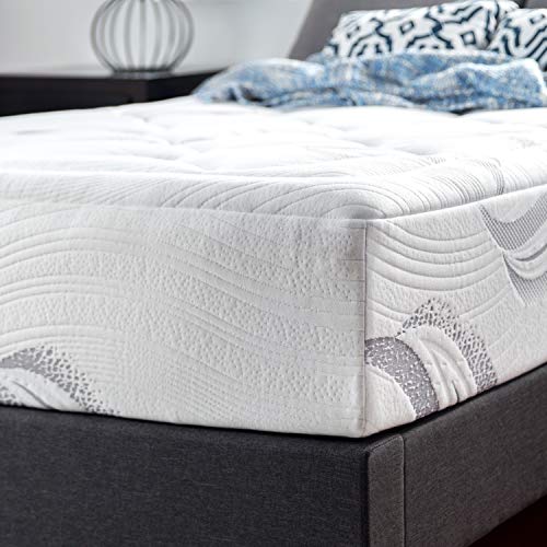 Zinus 12 Inch Cloud Memory Foam Mattress/Pressure Relieving/Plush Feel/Bed-in-a-Box/Oeko-TEX and CertiPUR-US Certified, Full & Shalini Platform, Full, Dark Grey
